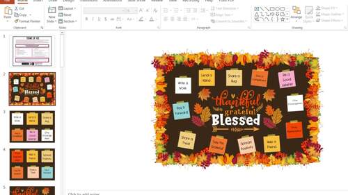 Editable Gratitude Bulletin Board Thanksgiving Fall Classroom Decorations