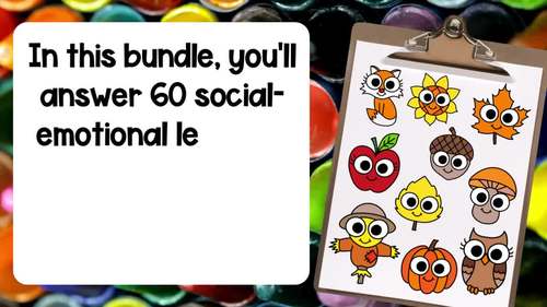 Fall SEL Directed Drawing Digital and Editable Counseling Art Activity ...