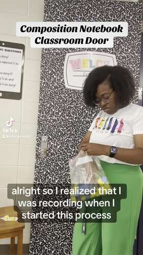 Composition Notebook Door Decor Kit by Mrs Welch Knows | TPT