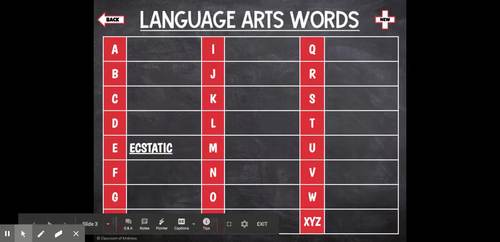 Digital Vocabulary Notebook by Classroom of Kindness | TPT