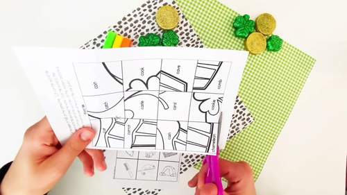 St. Patrick's Day Articulation Craft Activity by The Iced Coffee SLP