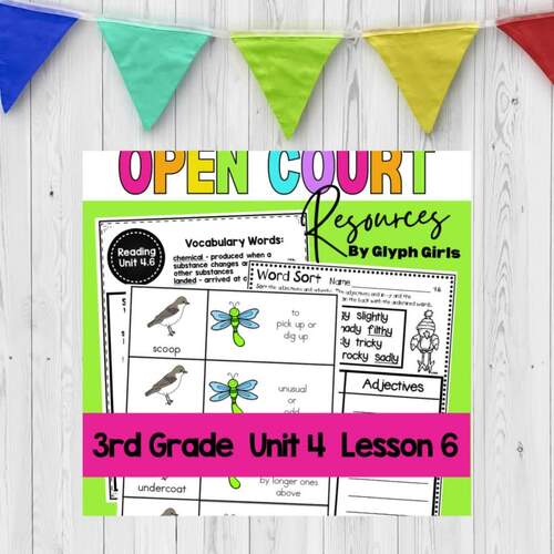 Open Court Reading 3rd Grade Unit 4, Lesson 6 Resources by Glyph Girls