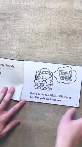 Winter Express / Christmas CVC Words Decodable Reader by Learning by Leah