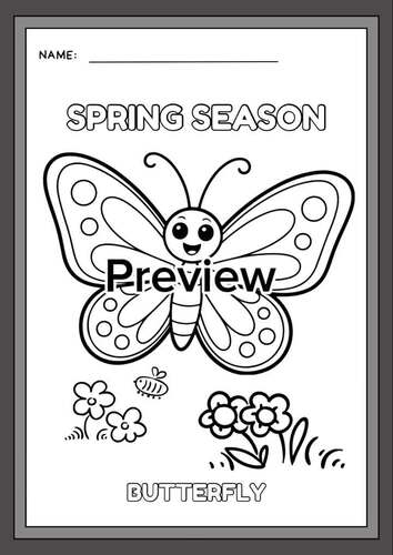 Cute Animals–Coloring Pages preschool coloring worksheets, Grade 2 ...
