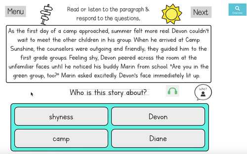 Summer Short Stories Boom™ Cards Set 2 | Wh Questions | Summer ...