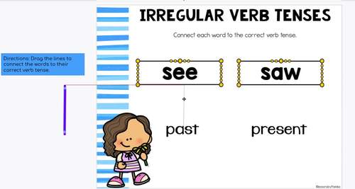Irregular Verb Tenses Google Slides (past, present, & future) | TPT