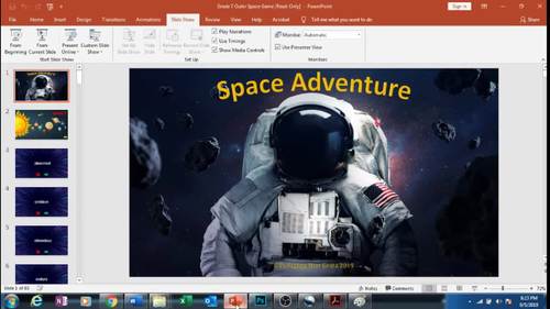 Space Exploration Smart Board Game Grade 7 | TPT