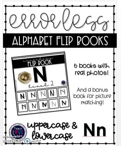 Alphabet Adapted Books for Letter N with Real Photos by Teach Love Autism