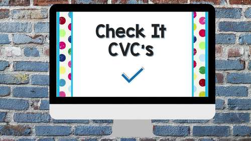 Interactive CVC Words PowerPoint Look-Write-Check Activity | Phonics ...
