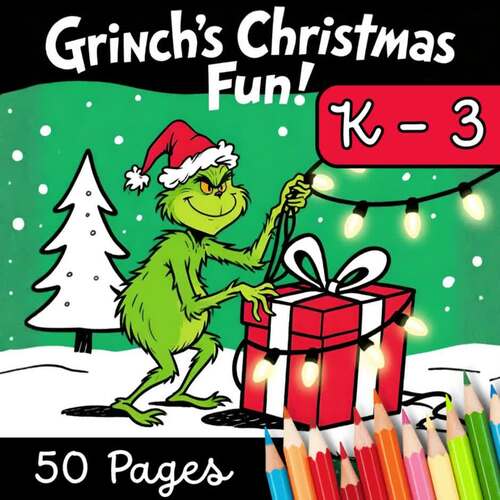 Grinch Activities | Grinch Day Activities | Kindergarten First Grade+ ...