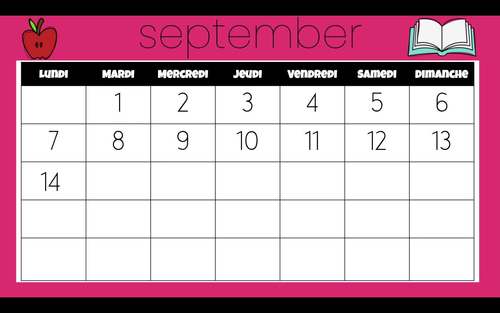 Calendrier - Digital Calendar For The Entire Year by Creative Kids Co