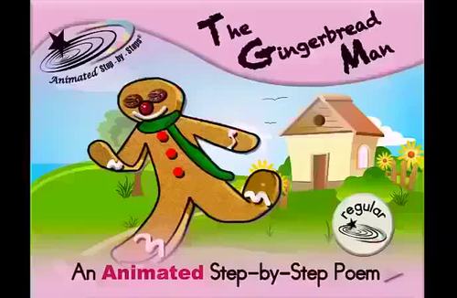 The Gingerbread Man - Animated Step-by-Step Poem - Regular by Bloom