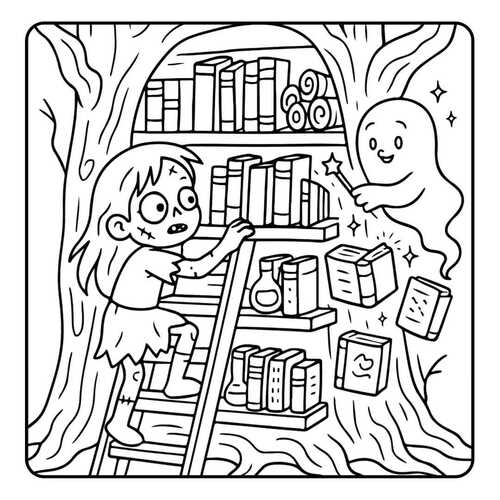 Zombie Days Coloring Pages | 45 Cute & Creepy Halloween Activity Sheets