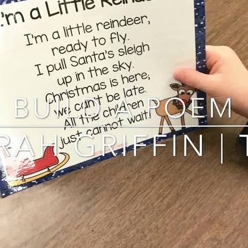 Build a Poem ~ Snowball - Pocket Chart Poetry Center by Little Learning ...