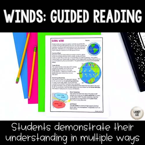 Global and Local Winds - Reading Comprehension Worksheets by Laney Lee