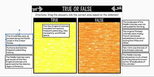 13 Colonies DIGITAL Interactive Notebook | Choice Board | Colonial America