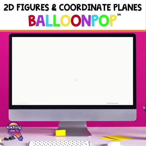 5th Grade 2D Figures Digital Math Review Games BalloonPop™ | TPT