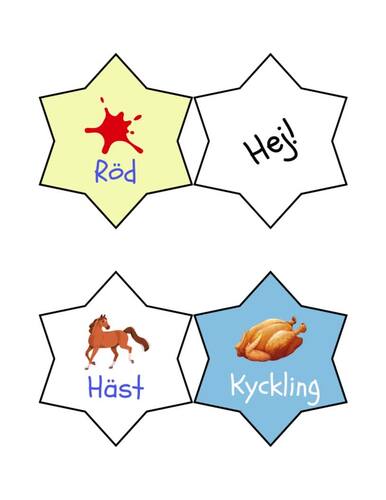 Swedish Vocabulary Classroom Decoration Printable PDF by Worksheet ...