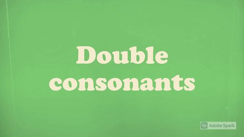 Single/Double consonants - Spelling - Vocabulary - Fill in the blank ...
