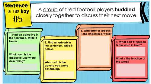 Grammar Review | Sentence of the Day *with Google Slides™ Digital ...