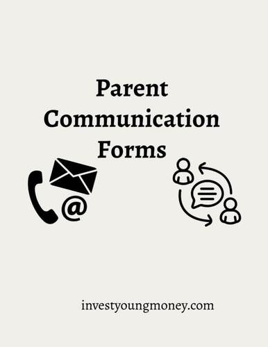 Parent Communication Forms by Invest Young | TPT