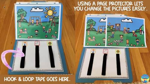 Sentence Building File Folder Activities Playground Themed | TPT