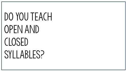 Open and Closed Syllable Review Houses for 1st Grade Science of Reading ...