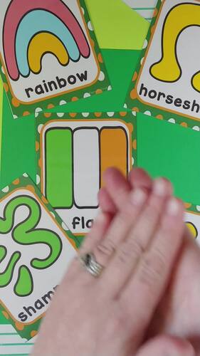 St. Patrick's Day Playdoh Cards Art Center by ElemenoPreK | TPT