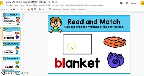 L Blends for Google Classroom Distance Learning by Gneiss Corner