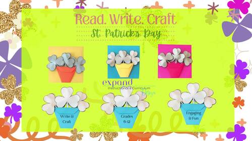 St. Patrick's Day: Read Write Craft, Middle & High School ELA Activity