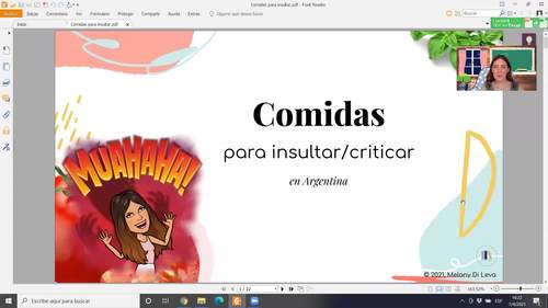 Food Cursing in Argentina Fun Spanish Lesson with Activities and Answer ...