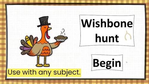 NO PREP Thanksgiving themed whole class review game -- Use with any ...