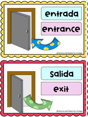 Rotulos bilingues by Tesoros del saber | TPT