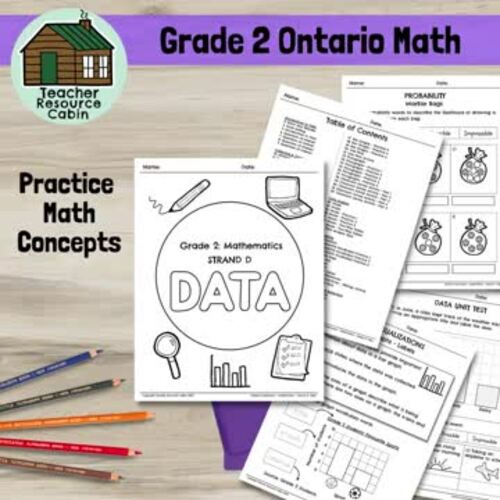 Grade 2 Ontario Math Workbook Bundle by Teacher Resource Cabin | TPT