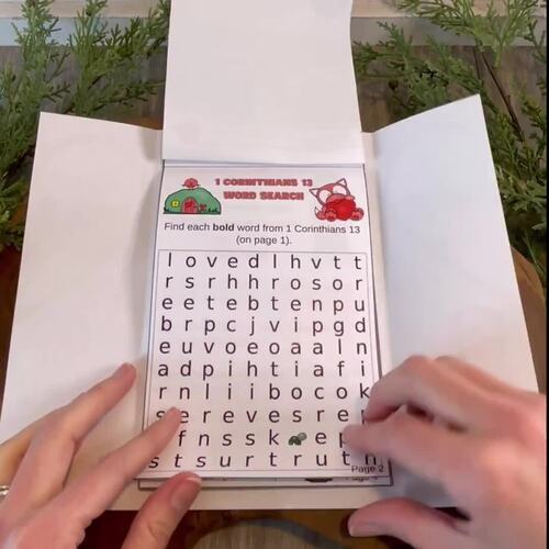 God's Love Activity Notebook | Valentine's Day Bible Craft for Kids