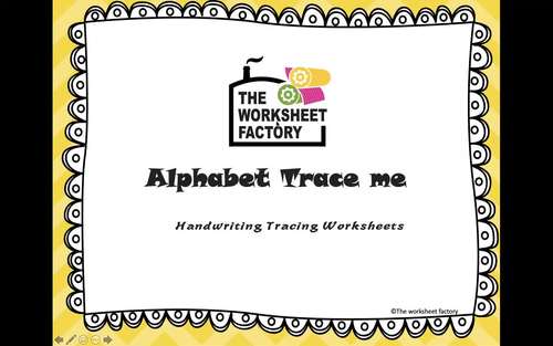 Alphabet Trace Me Letter Formation Worksheets | Handwriting Without Tears