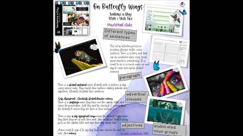 Sentence Writing Grade 5 Weeks 31 to 40 by On Butterfly Wings | TPT