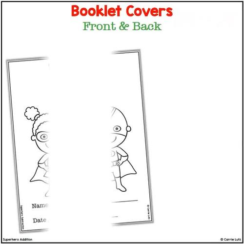 Superhero Math Bundle: No Prep Addition & Subtraction Practice Pages