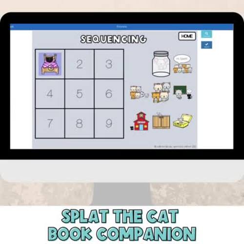 Splat the Cat Book Companion Boom Cards for Speech Therapy and Teletherapy