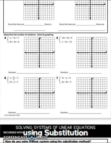 Systems of Linear Equations and Inequalities (Unit 4) Algebra 1 Binder ...