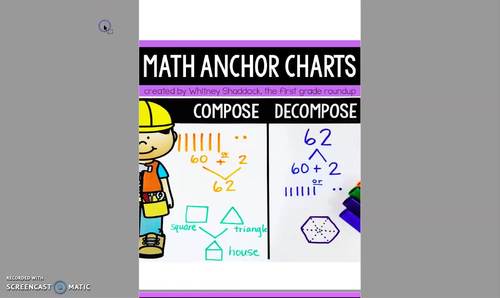 First Grade Math Anchor Chart Templates | TpT