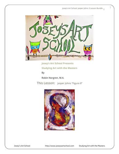 Jasper Johns Art 3 Lesson Bundle to K-4th Grade Art History Lesson and ...