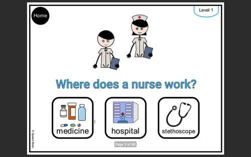 Where Questions - No Print Interactive PDF, Teletherapy, Distance Learning