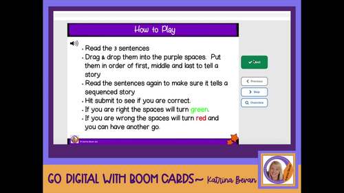 Boom™Cards: Sequencing Sentences by Katrina Bevan | TPT