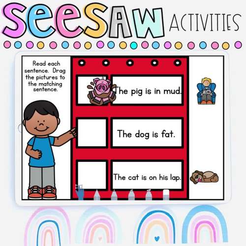 Seesaw Digital Learning Read and Match Digital Activities by ...