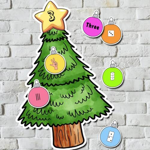 Christmas Number Matching Activity . by The learning panda 4 | TPT