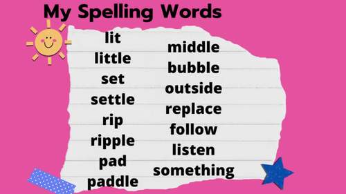 Digital-Wonders Second Grade Spelling- Unit 6 Week 3 by Digital Kept Simple