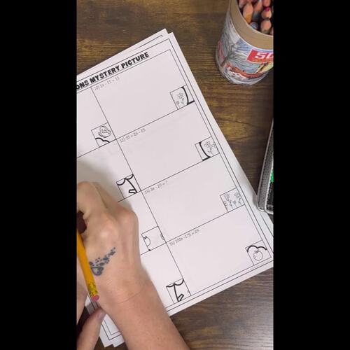 Solving Two Step Linear Equations Mystery Picture | 7th and 8th Grade Math