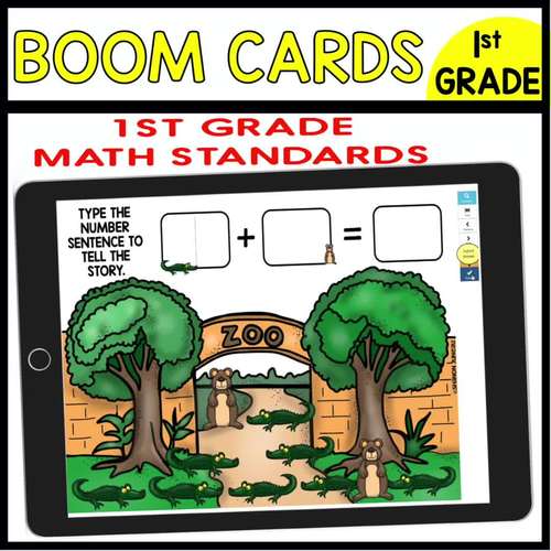 Simple Addition with Pictures Number Sentences Boom Cards | TPT