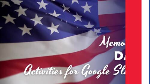 Memorial Day Math and ELA for Google Slides by Standards in Elementary